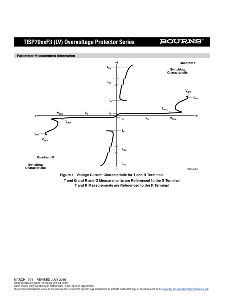 TISP7320F3DR-S technical document page 4