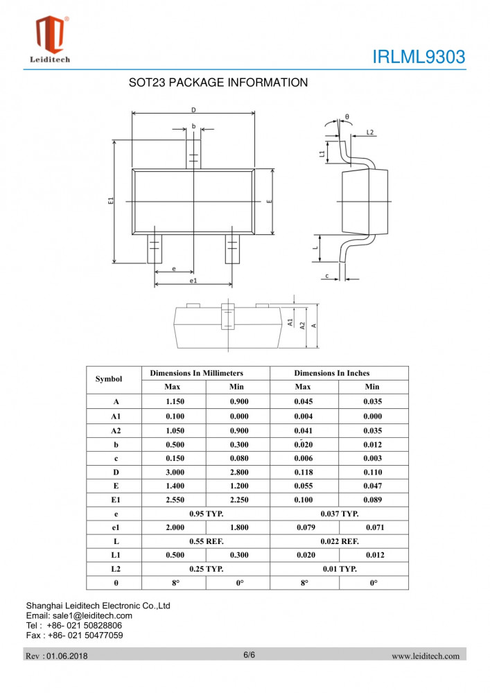 IRLML9303 datasheet page 6