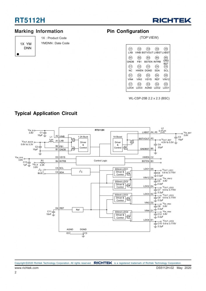 RT5112H technical document page 2