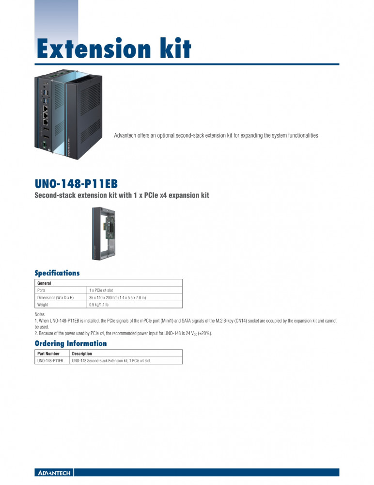 UNO-148 V2 product document page 5