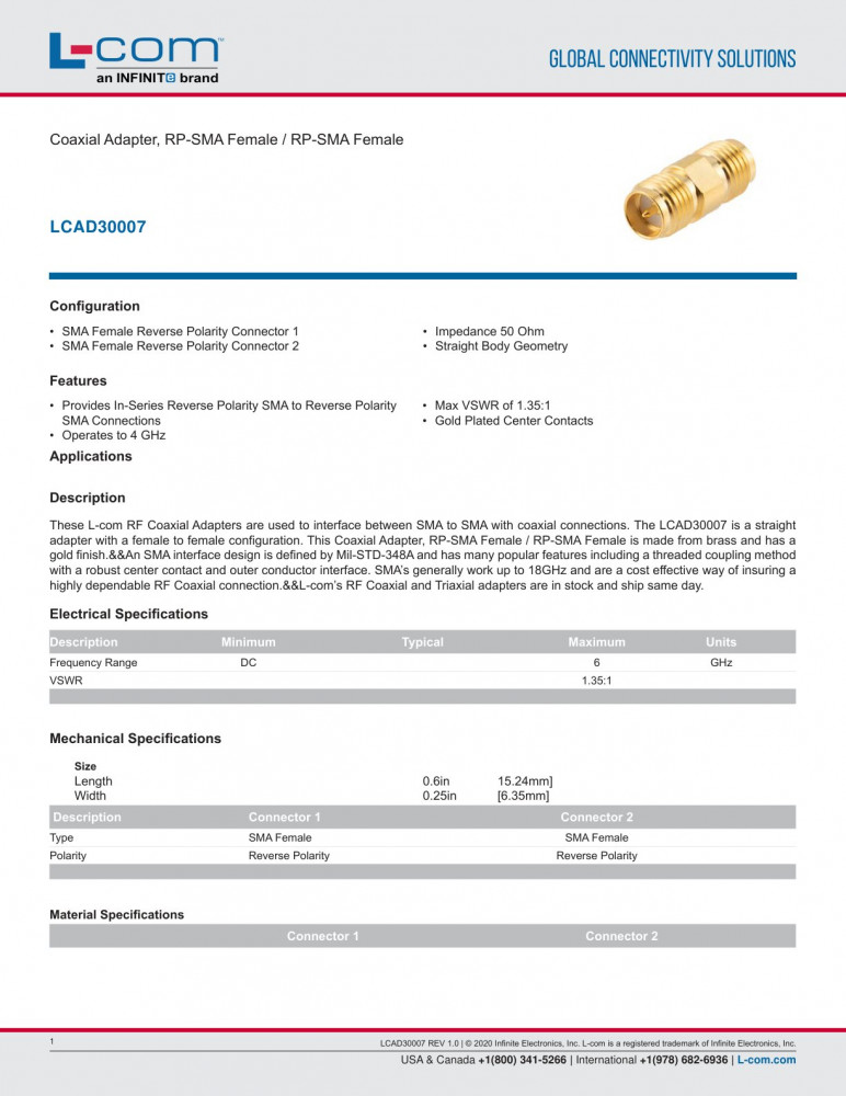 LCAD30007 technical document page 1