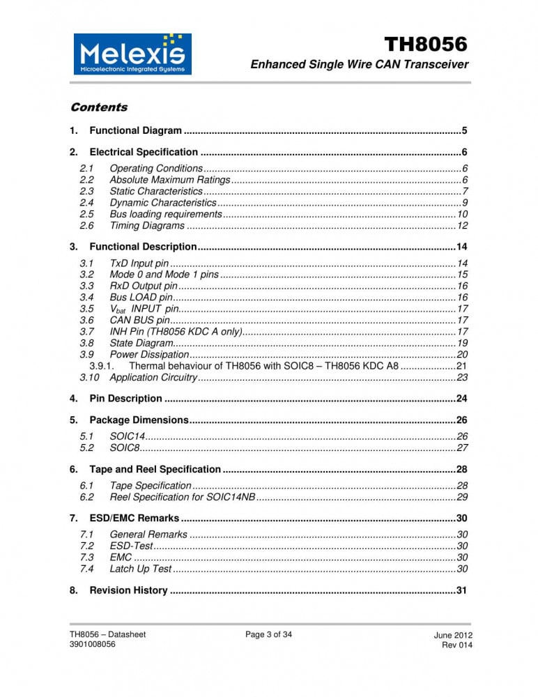 TH8056 datasheet page 3