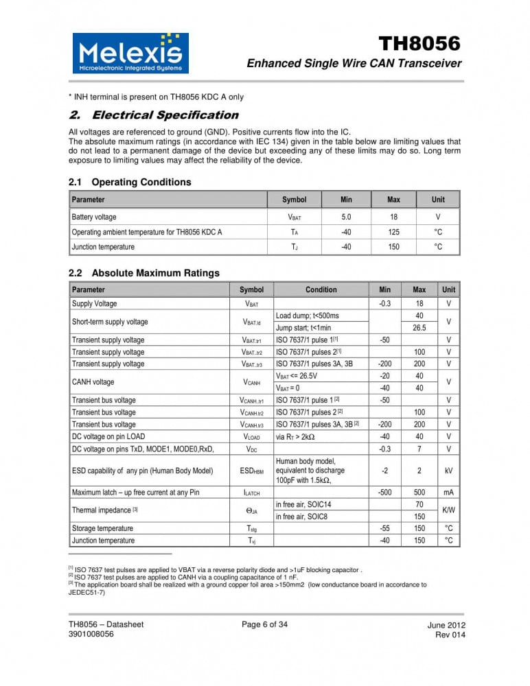 TH8056 datasheet page 6