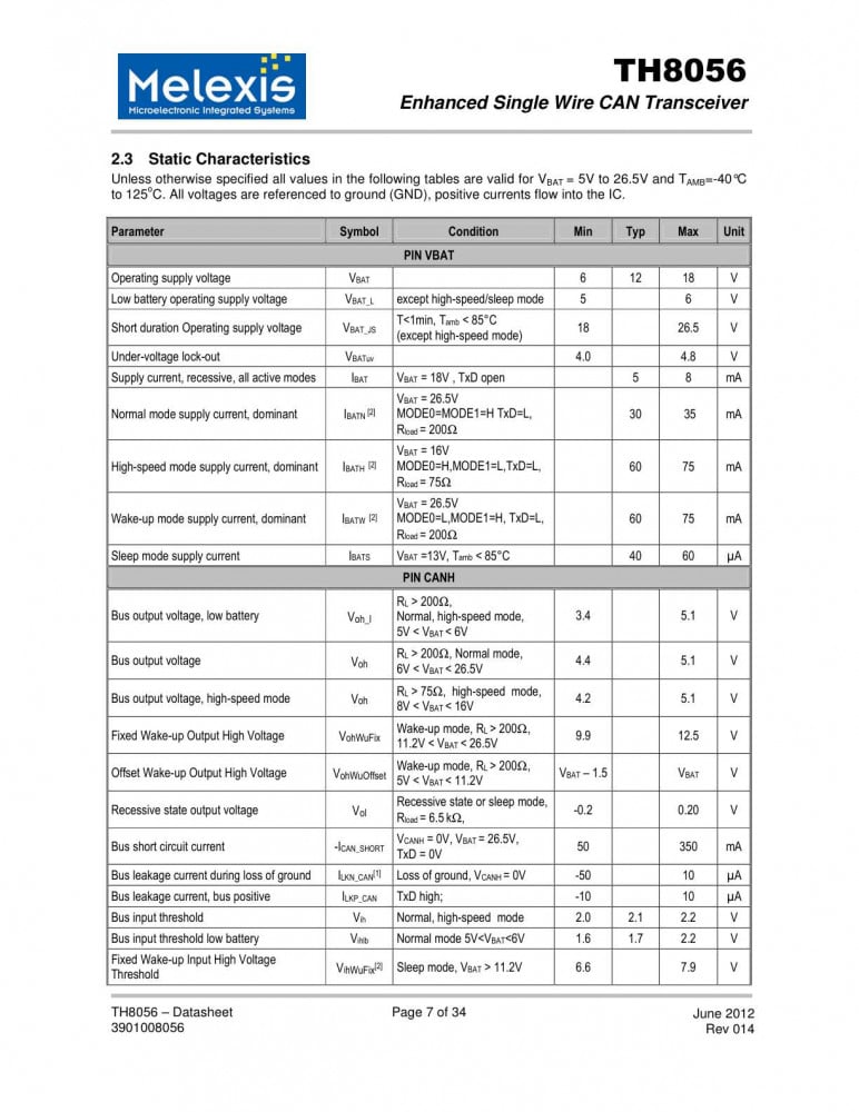 TH8056 datasheet page 7
