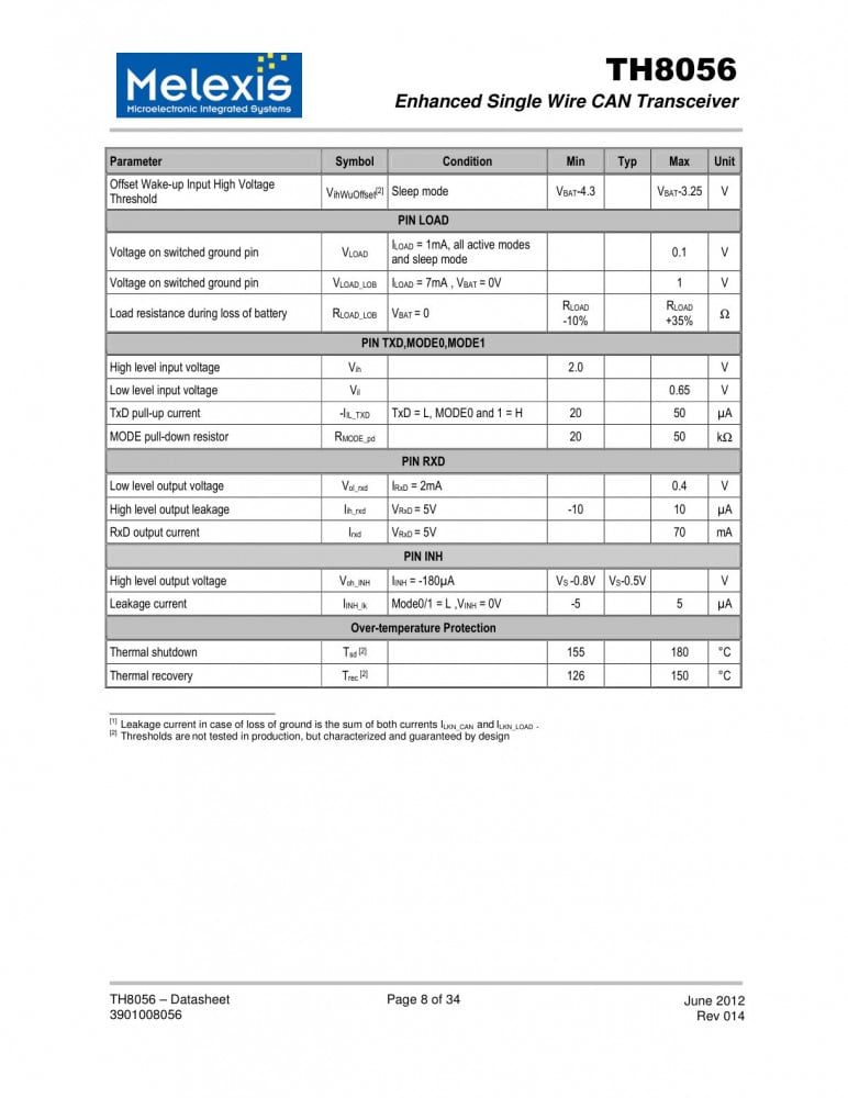 TH8056 datasheet page 8