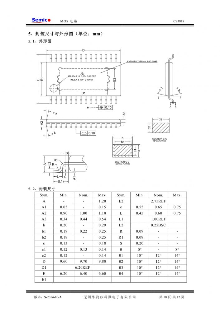 CS3818EO datasheet page 10