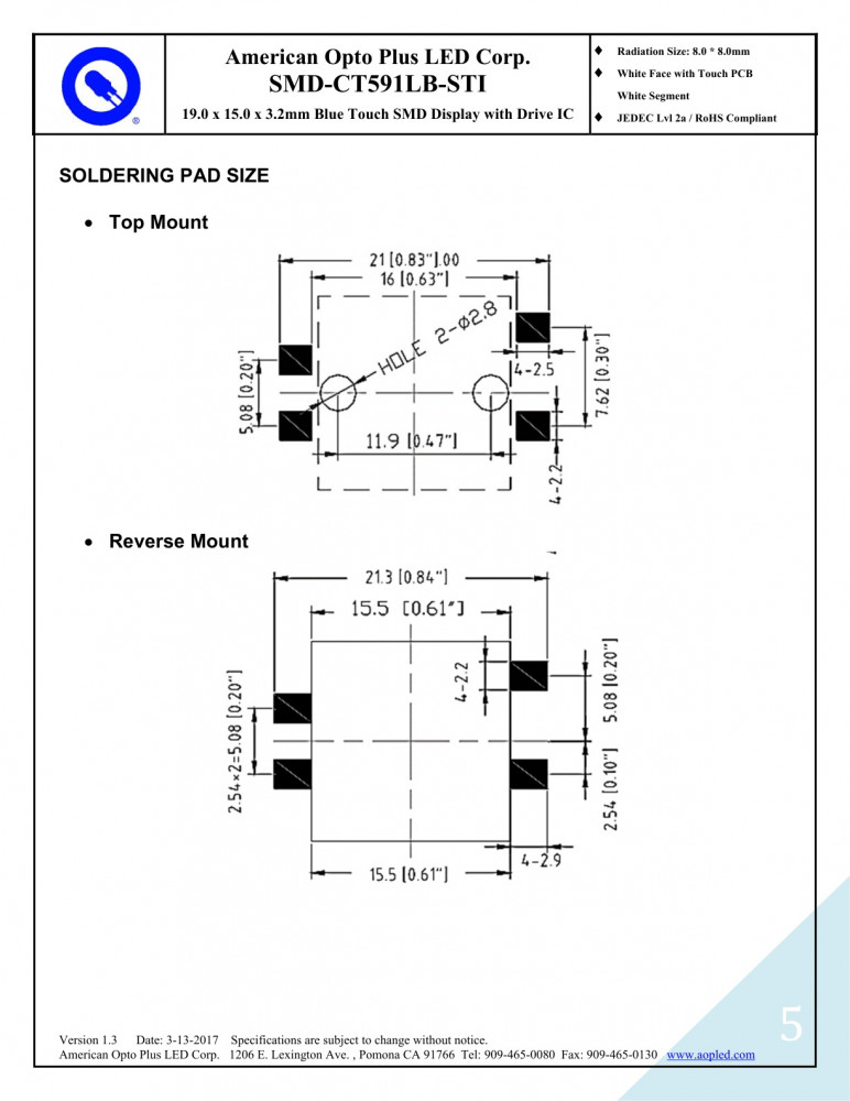 SMD-CT591LB-STI datasheet page 5