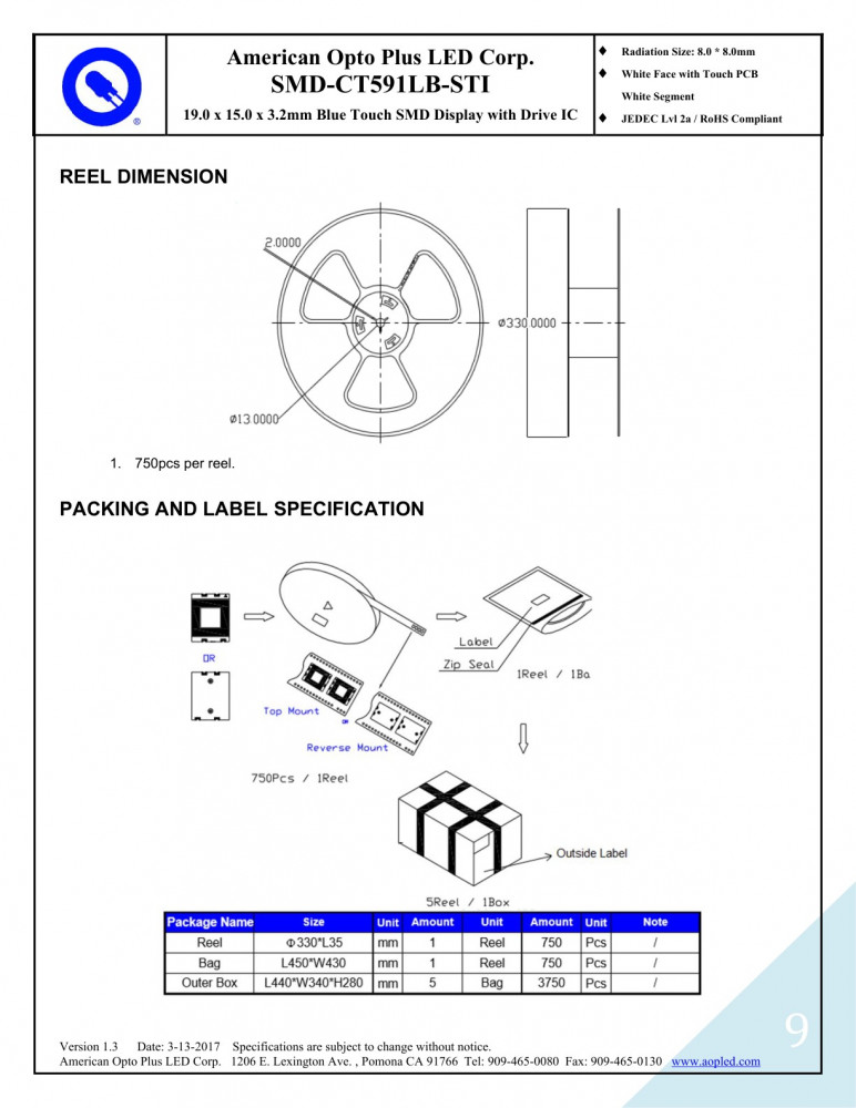 SMD-CT591LB-STI datasheet page 9
