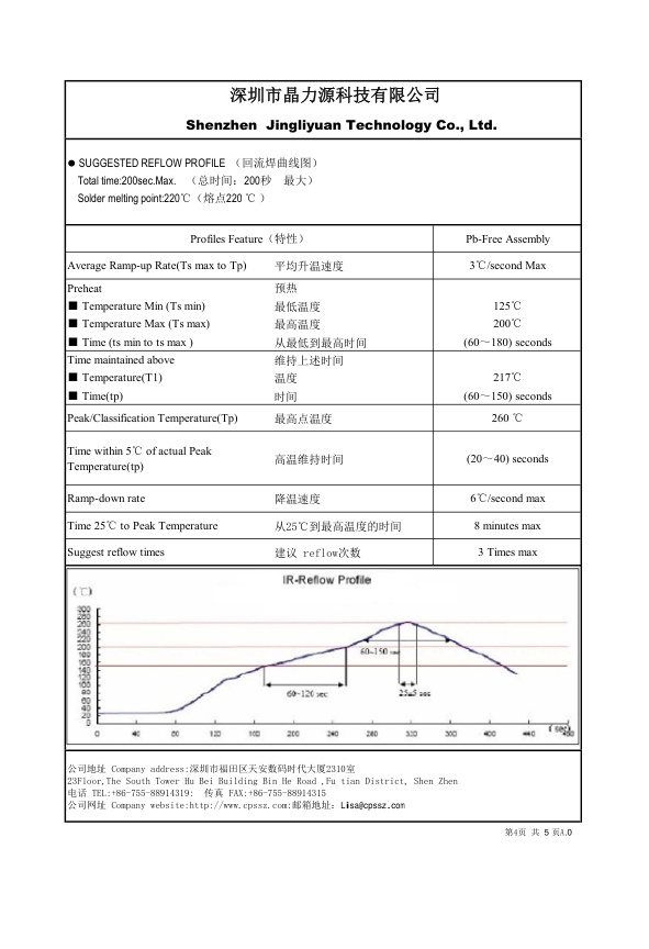 Y70506MLCCX specification page 4