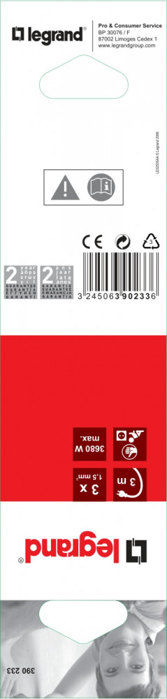 Legrand 390233 technical documentation visual