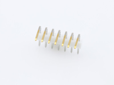 KK 254 Wire-to-Board Header, Single Row, Right-Angle, 7 Circuits, PA Polyamide Nylon, Gold (Au) Plating for sale