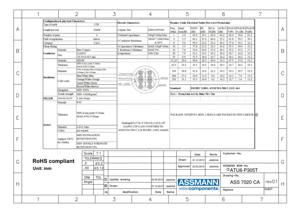 ATU6-P305T technical specification drawing