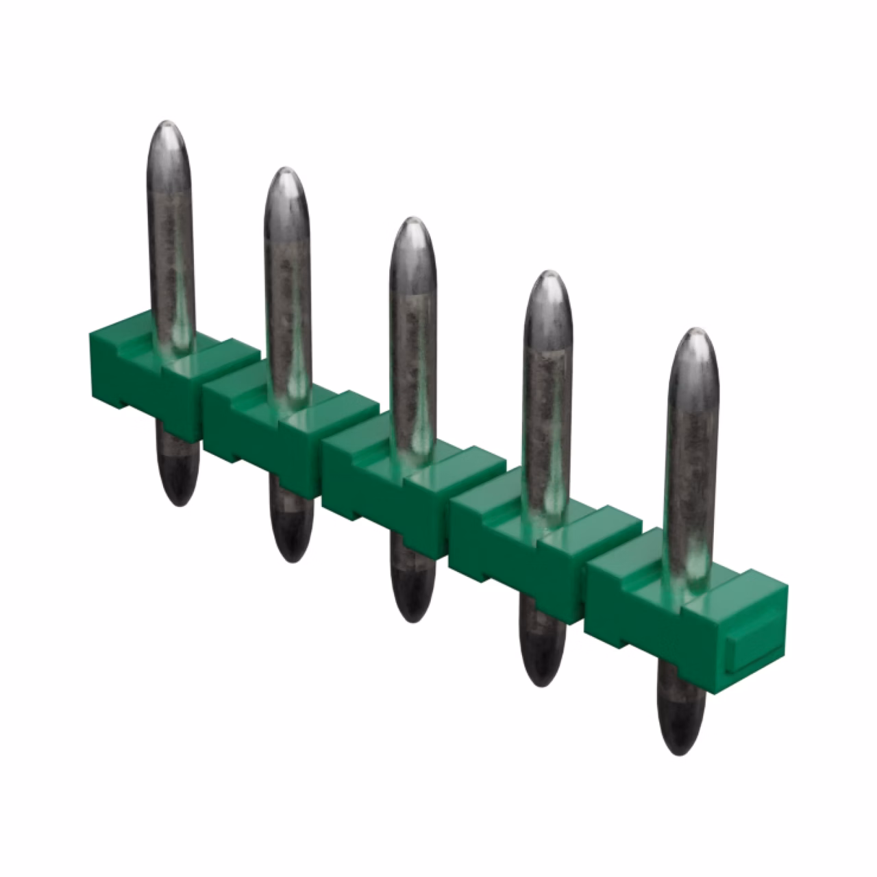 5.00mm Pitch Eurostyle Vertical PCB Pin Header, Breakable, 5 Circuits for sale