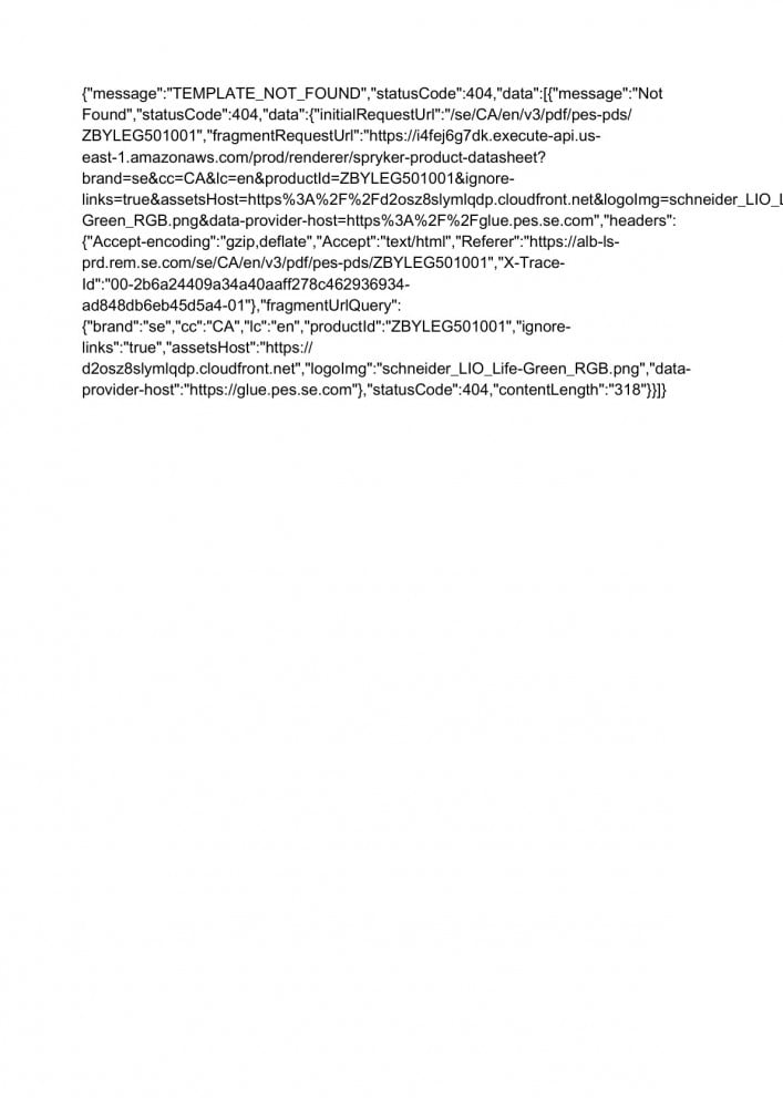 ZBYLEG501001 product document preview