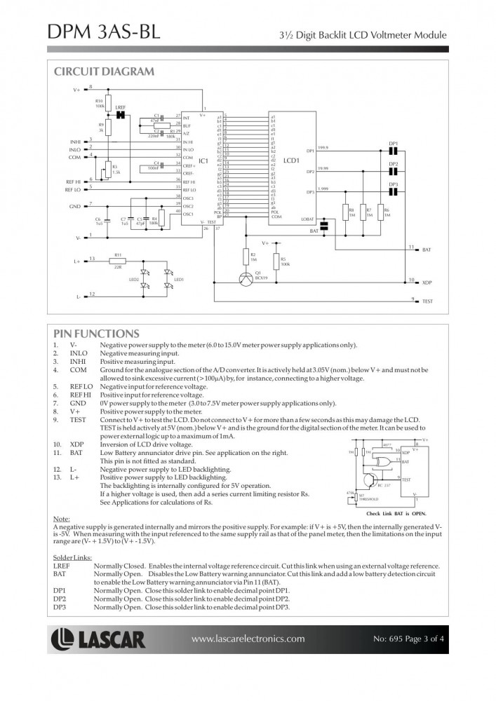 DPM 3AS-BL datasheet page 3
