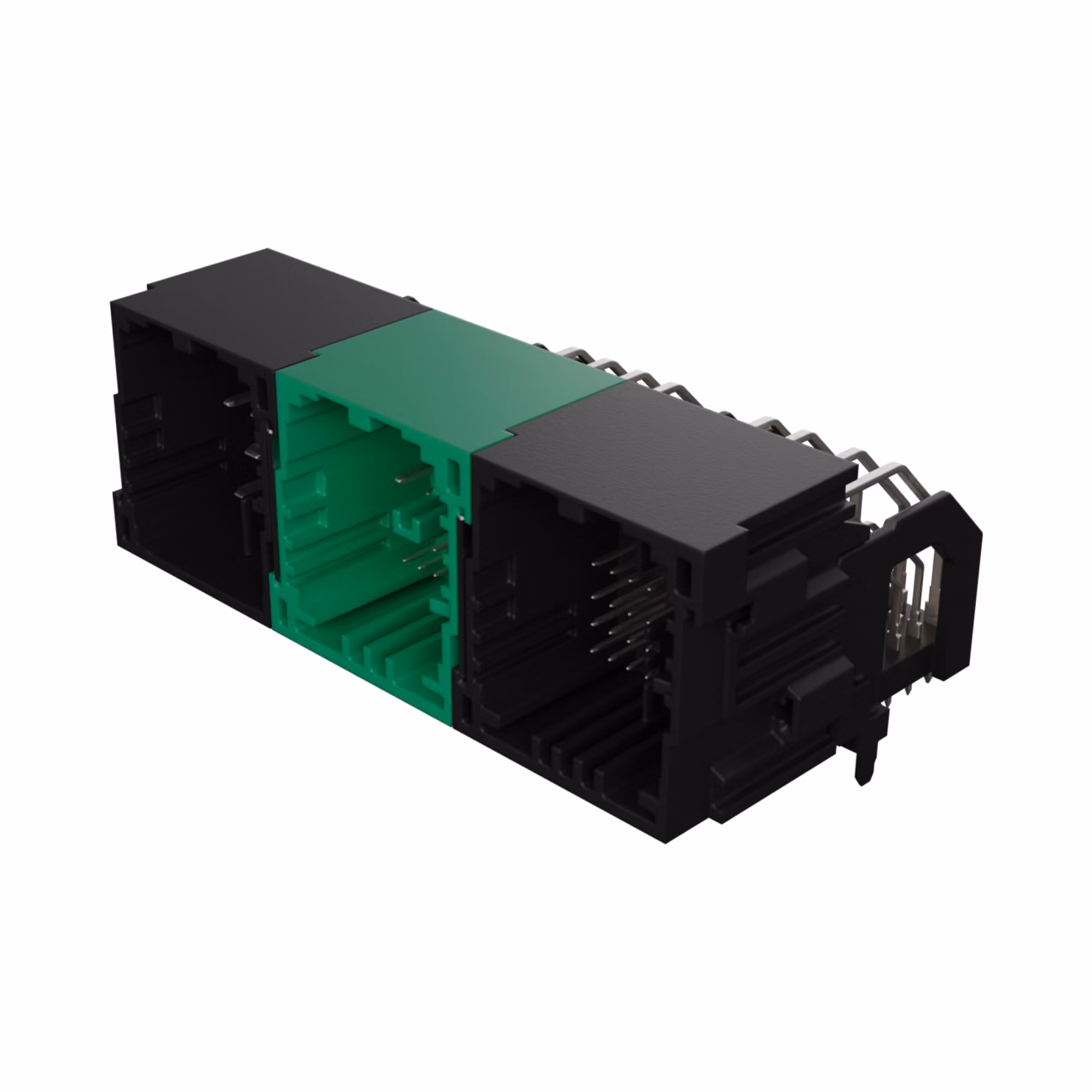 stAK50h 3 Bay Right-Angle Hybrid Header, 72 Circuits, Bay 1: 12 Circuits/Key 1/Black; Bay 2: 28 Circuits/Key 2/Green; Bay 3: 32 Circuits/Key 1/Black; Tube for sale