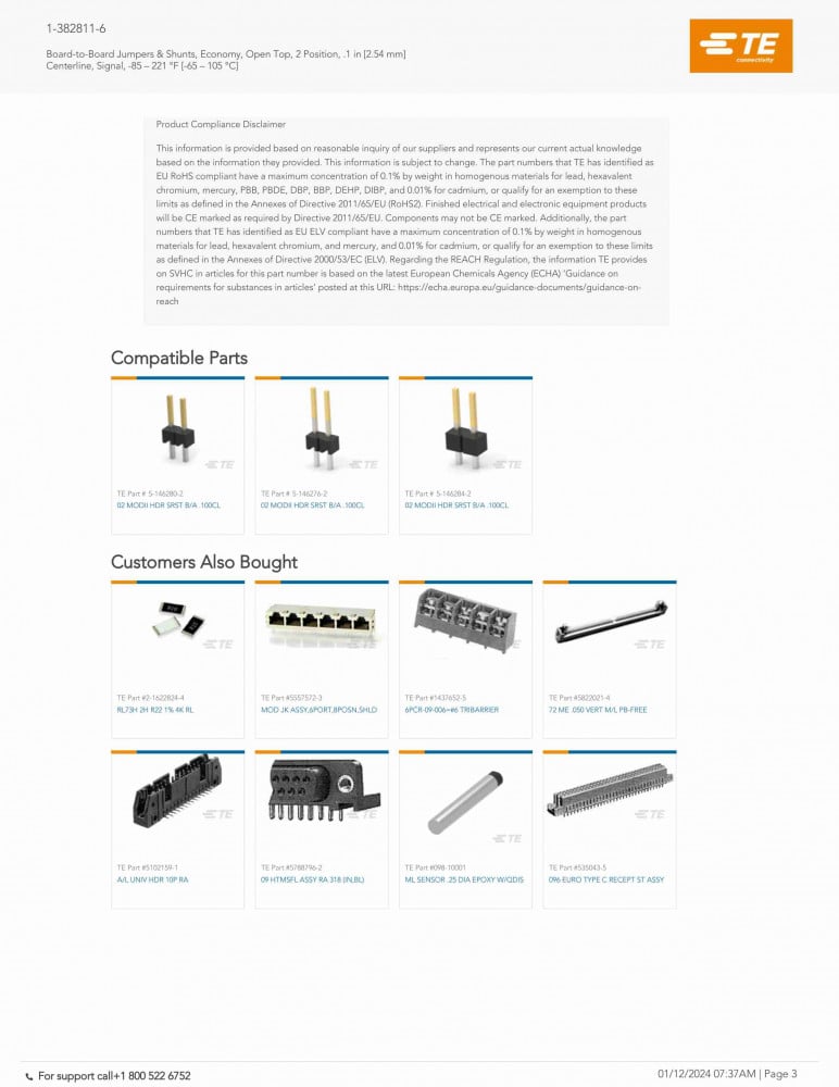 TE Connectivity 1-382811-6 technical document page 3