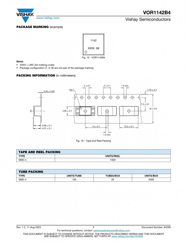 VOR1142B4 datasheet page 7