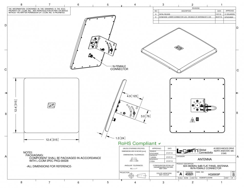 HG8909P technical document page
