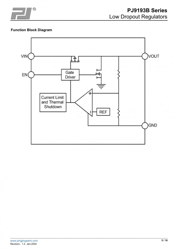 PJ9193B datasheet page 5