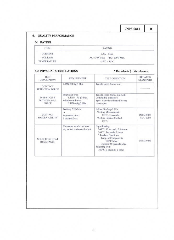 3M 10268-52A2PL product specification page 5