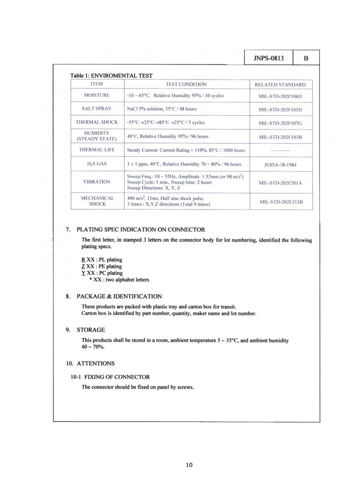 3M 10268-52A2PL product specification page 7