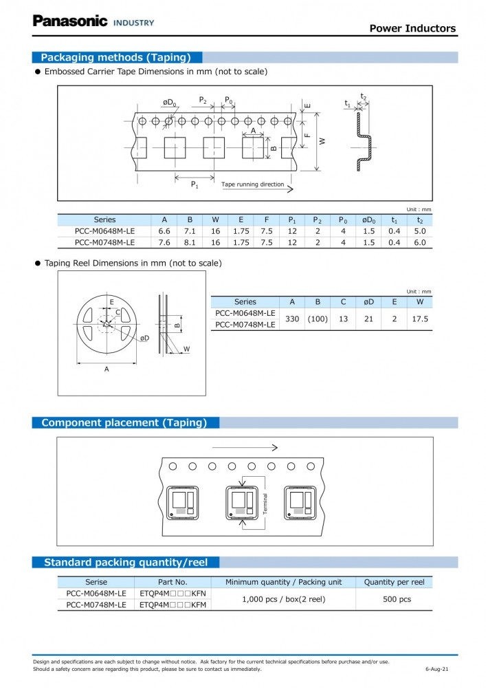 Panasonic ETQ-P4M4R7KFN datasheet page 7