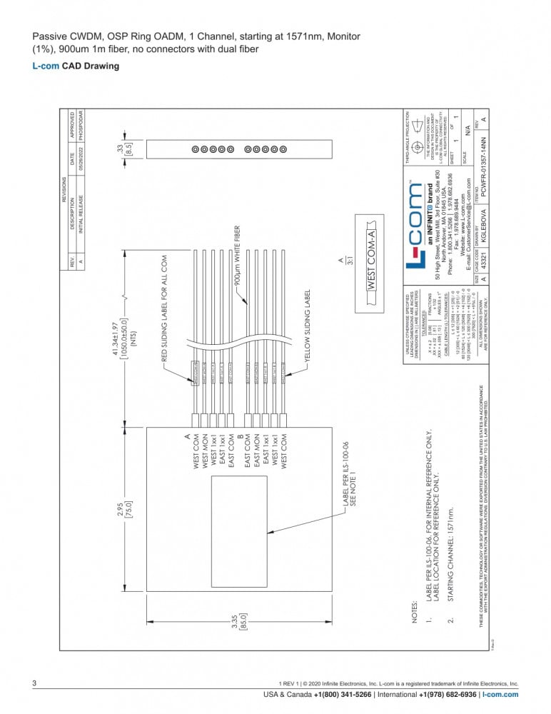 PCWFR-01357-14NN technical document page 3