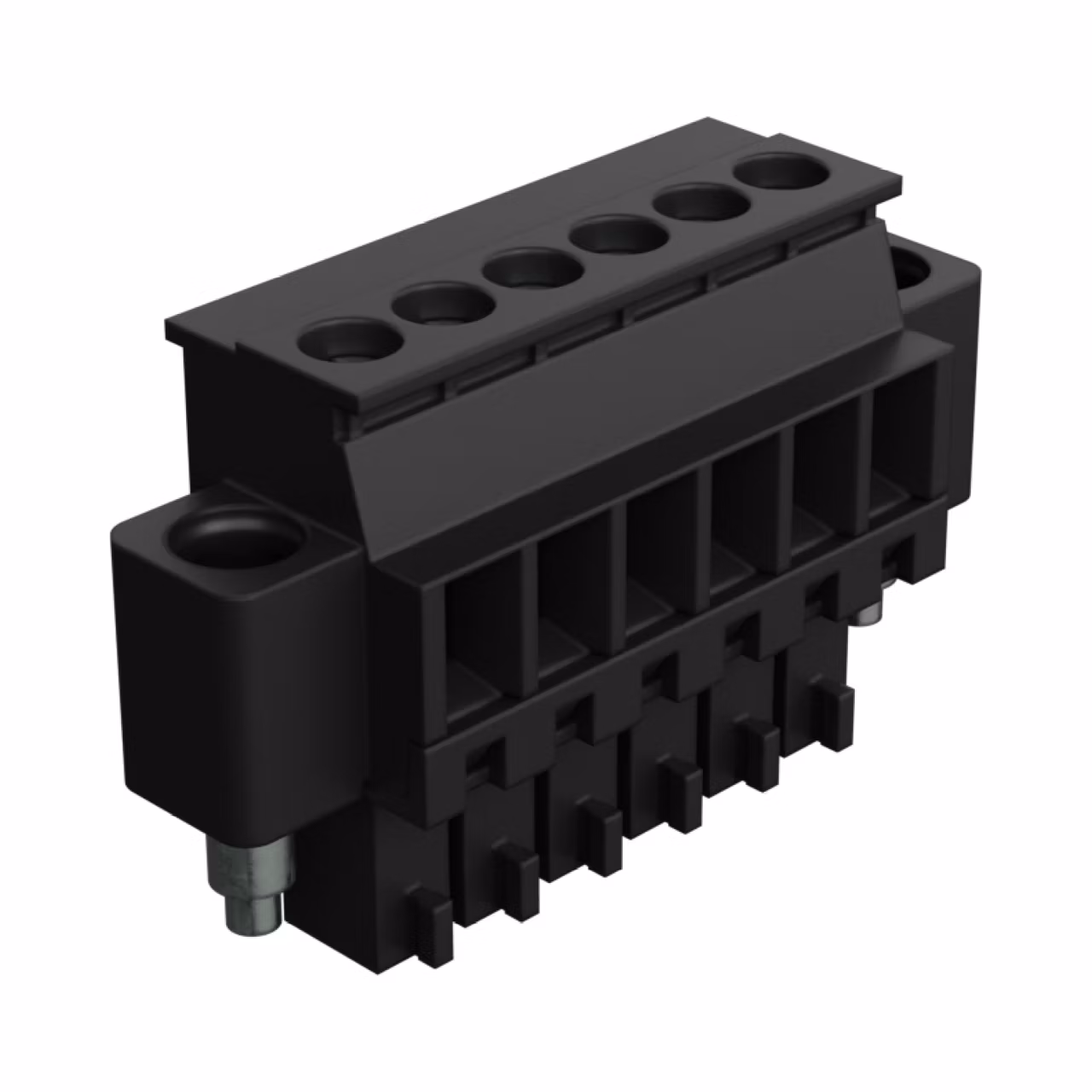 3.50mm Pitch Eurostyle Vertical Plug, with Retention Screws, Front Wire Entry, 6 Circuits for sale