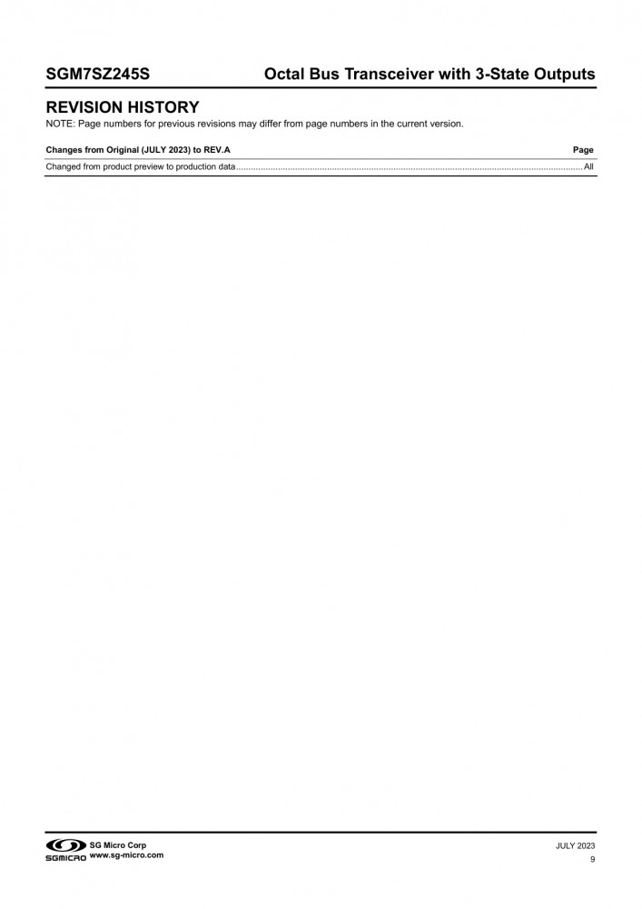 SGM7SZ245S datasheet page 9