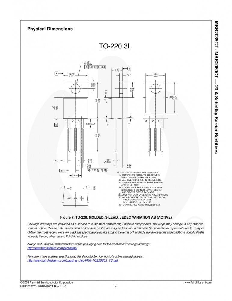 MBR2060CT datasheet page 5
