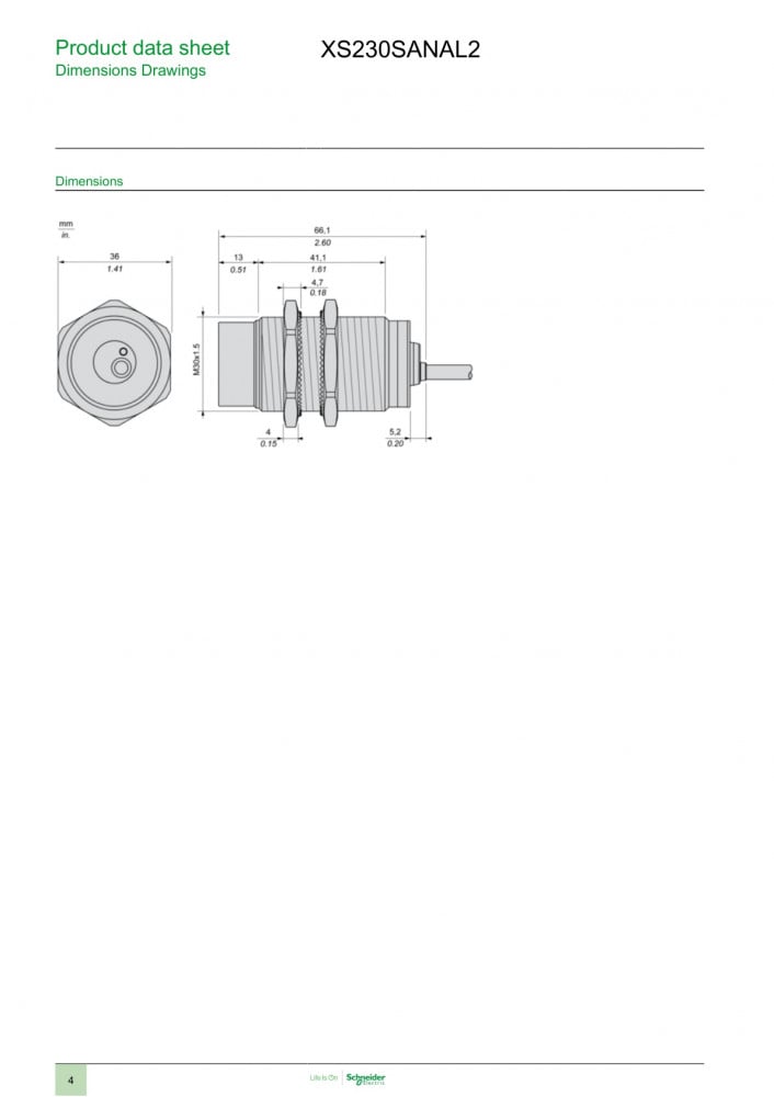 XS230SANAL2 technical document page 4
