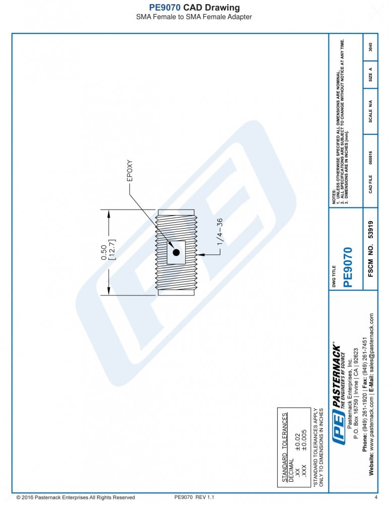 PE9070 technical document page 4