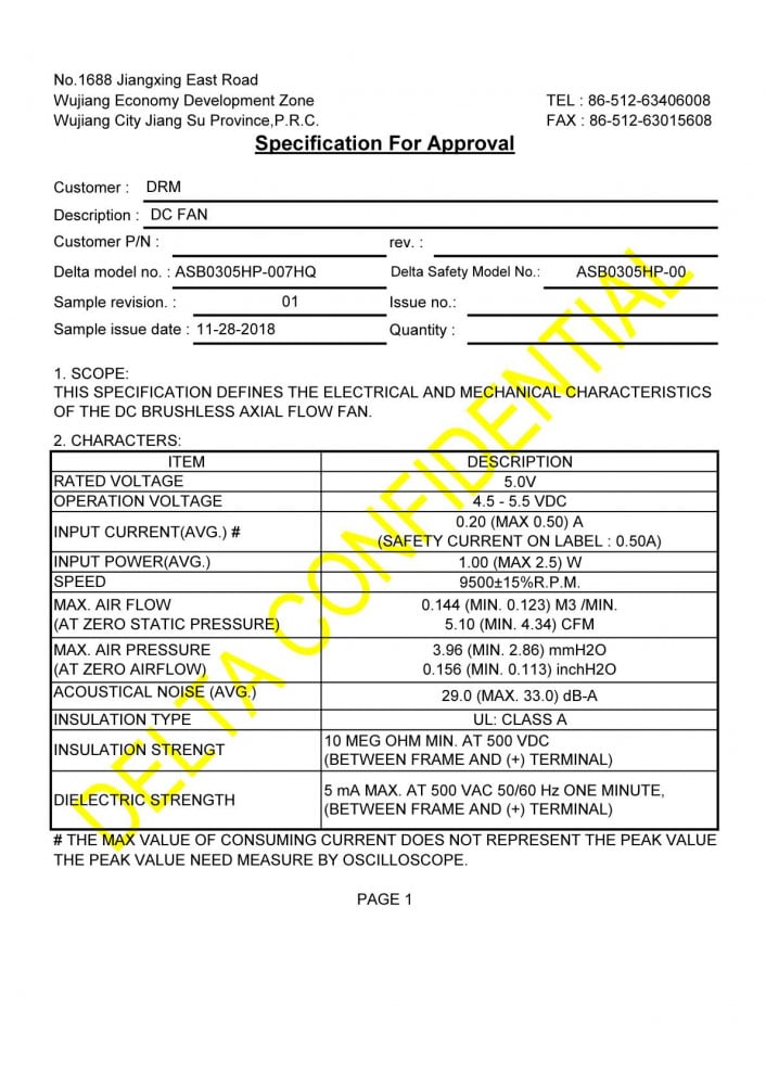 ASB0305HP-007HQ specification page 3