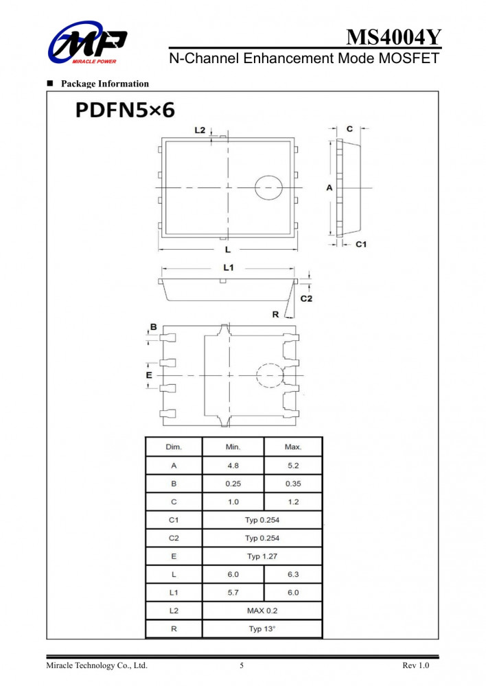 MS4004Y datasheet page 5