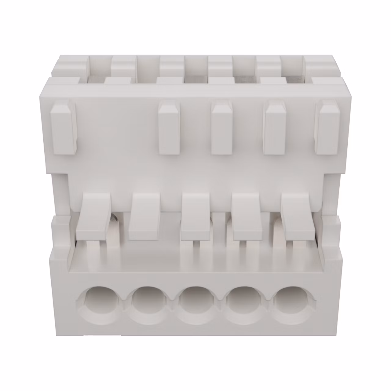 Appli-Mate RAST 2.5 IDT Housing, 2.50mm Pitch, Direct/Indirect, Female, 5 Circuits, Position Key B Removed, Voided Circuit 2 for sale