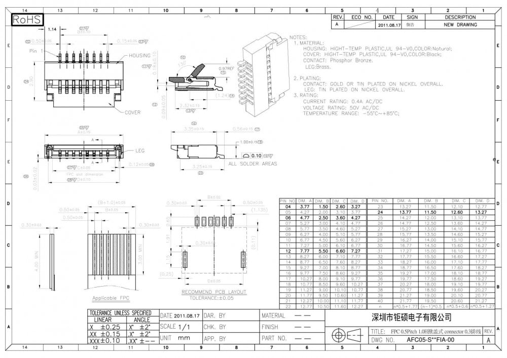 AFC05-S16FIA-00 technical document preview