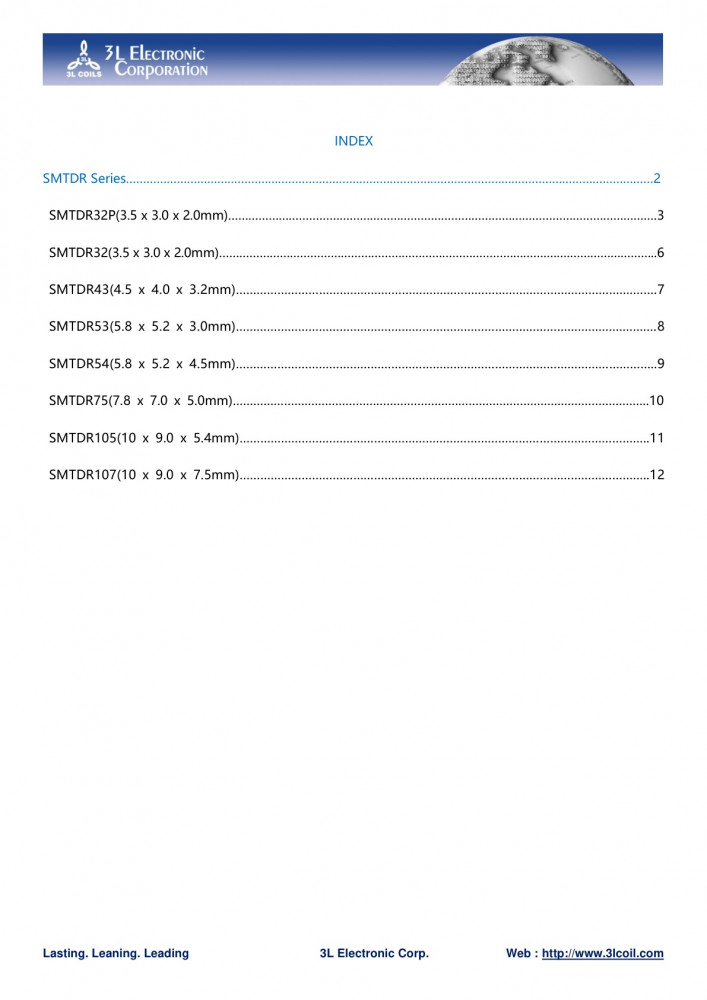 3L COILS SMTDR datasheet page 1