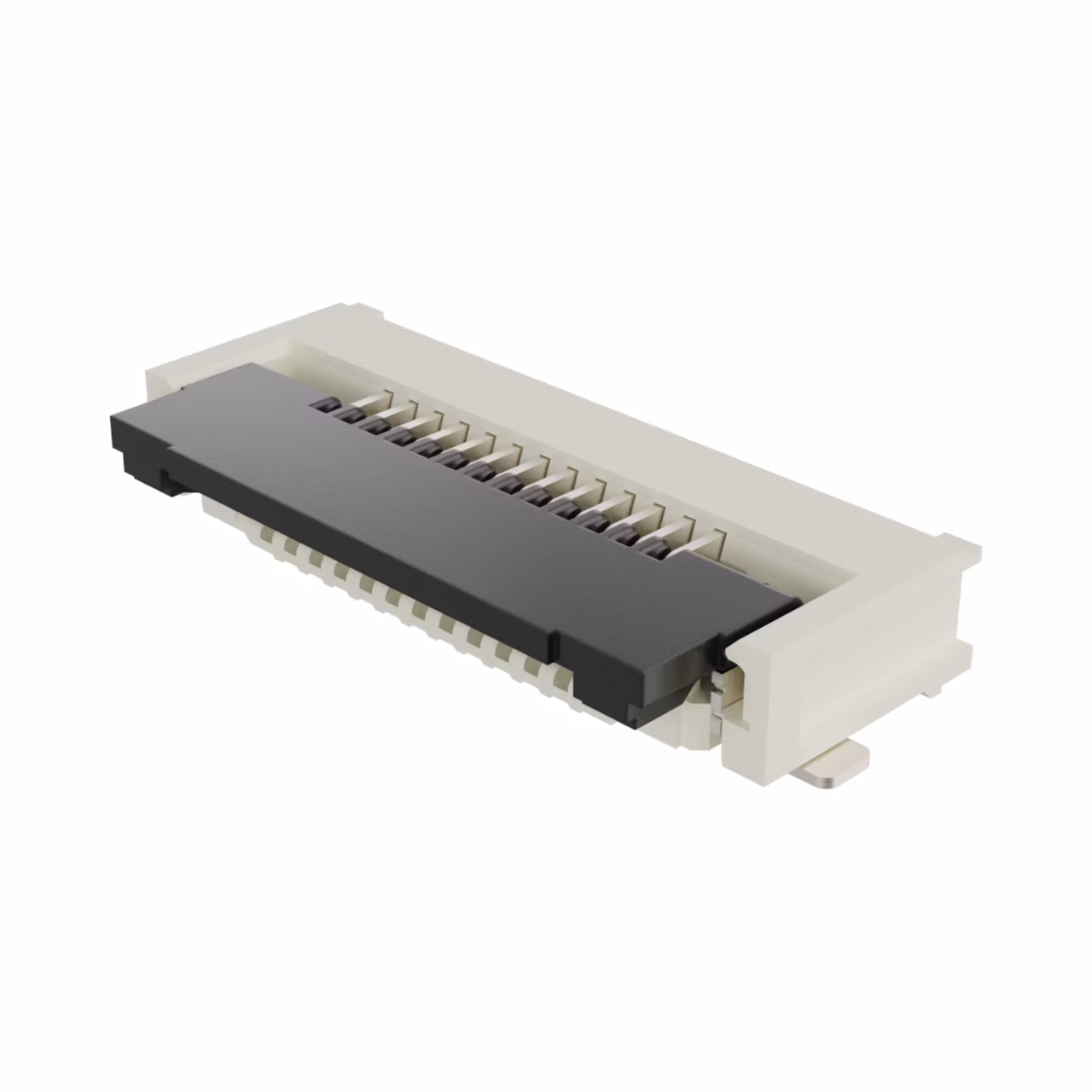 Easy-On FFC/FPC Connector, 0.50mm Pitch, 1.90mm Height, Single Bottom Contact (FS19), Right-Angle, Surface Mount, ZIF, 13 Circuits, Tin-Bismuth Plating for sale