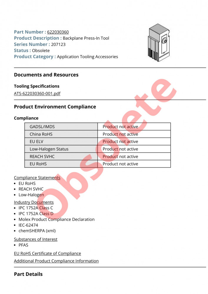 Tooling document page 1