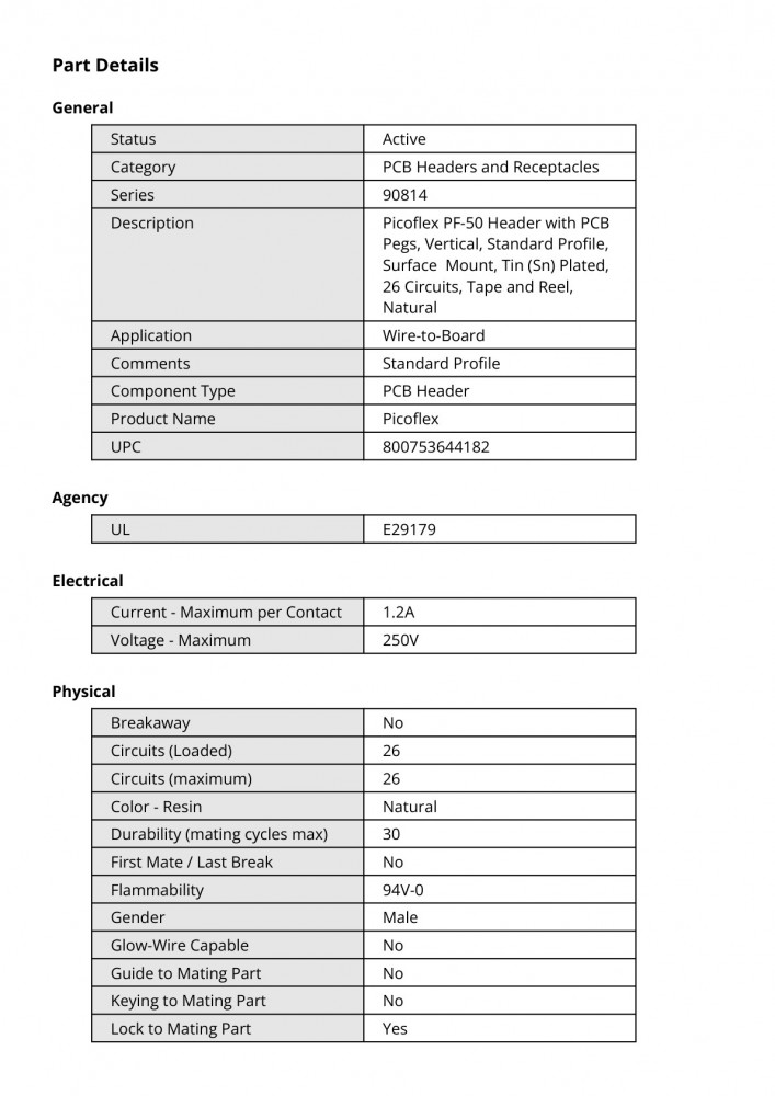 MOLEX 908140226 document page 2