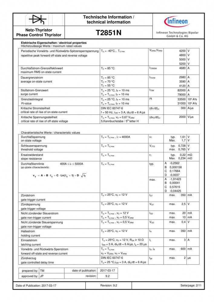 T2851N52TOH datasheet page 2