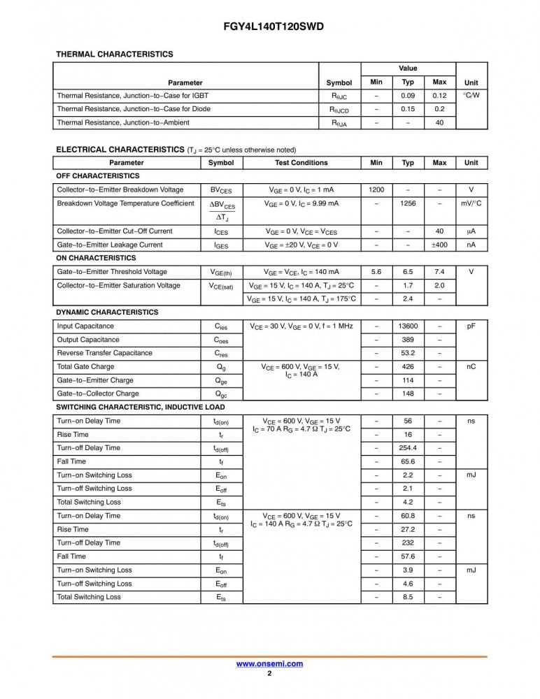 FGY4L140T120SWD datasheet page 2