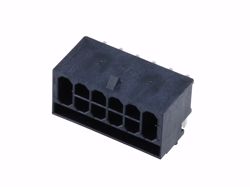 KK 254 PC Board Connector, Top Entry, End-to-End Stackable, with Cat Ear Terminal, 0.38µm Gold (Au) Plating, 16 Circuits, with Hooks