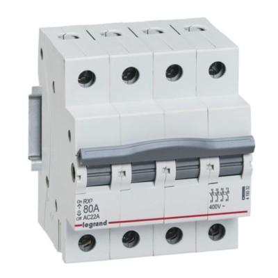 Modular switch disconnector - IS 63A 800V DC - 63A 800V DC DC 21B rating - 4-module emergency stop for photovoltaic applications