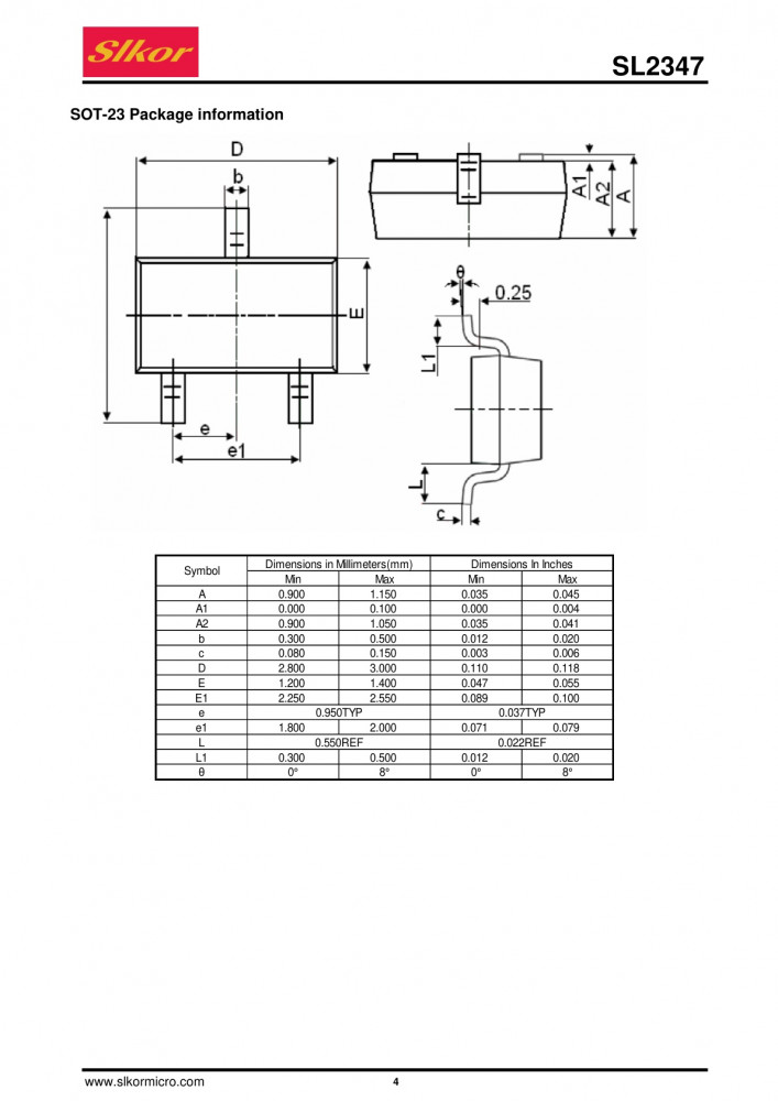 SL2347 datasheet page 4