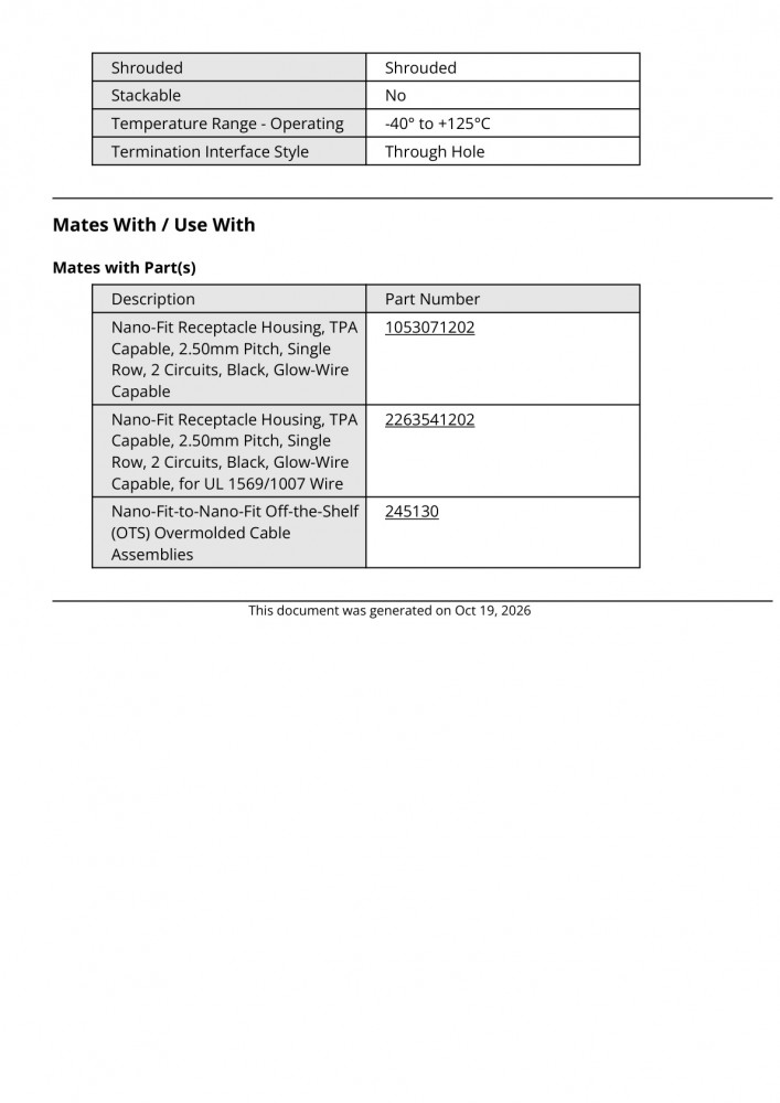 Nano-Fit product specification page 4