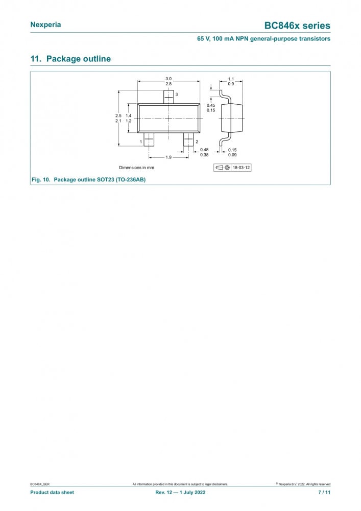 BC846B datasheet page 7