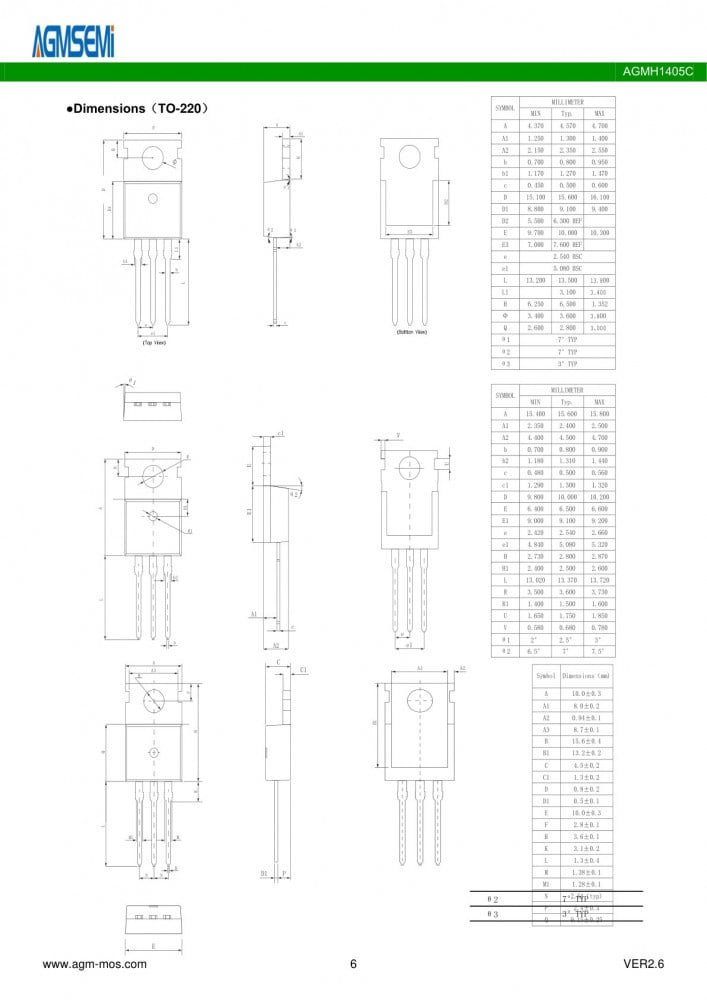 AGMH1405C datasheet page 6