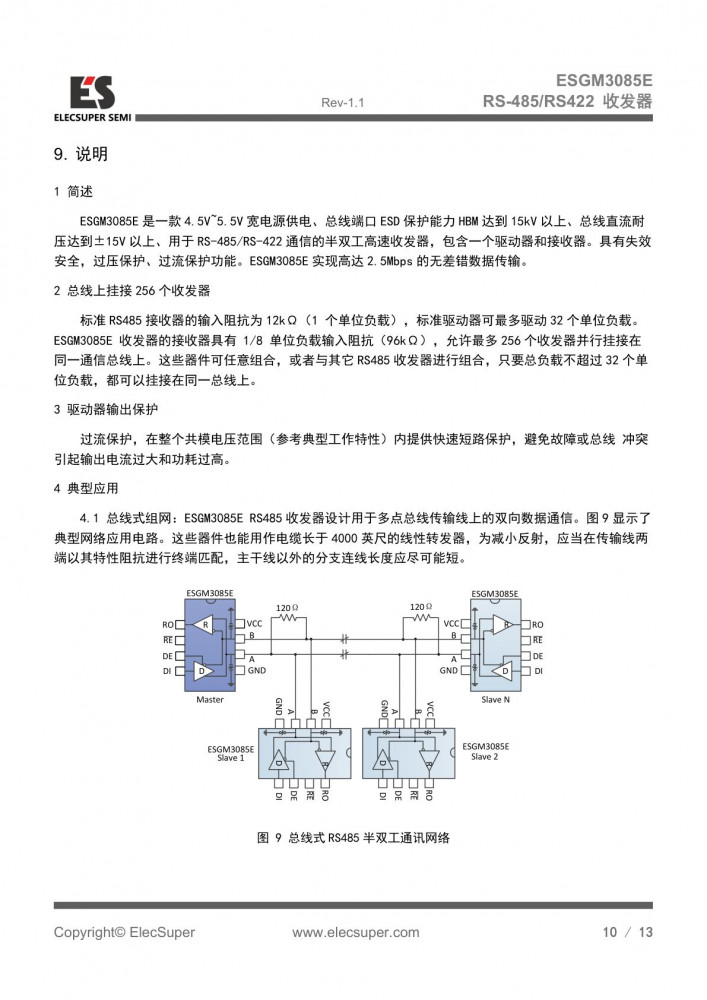 ESGM3085E technical document page 10
